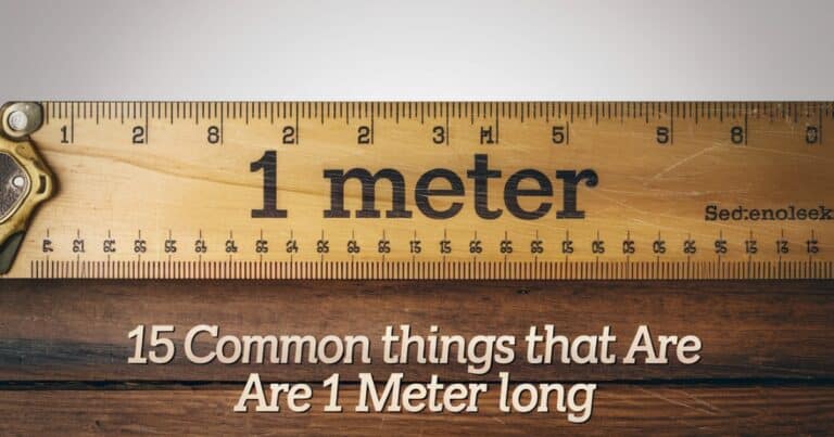 15 Common Things That are 1 Meter Long – Measure Take