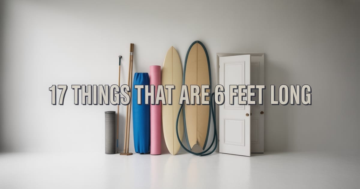 How Long is 6 Feet? 17 Things That Are 6 Ft Long